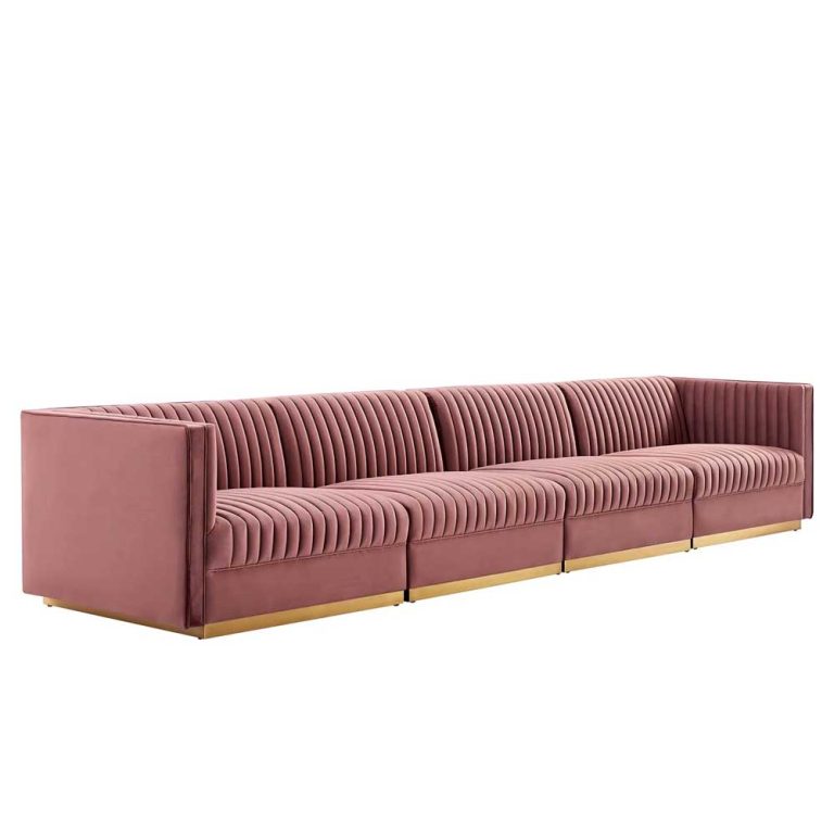 Celeste Sectional - Rose - FWR Rental Haus