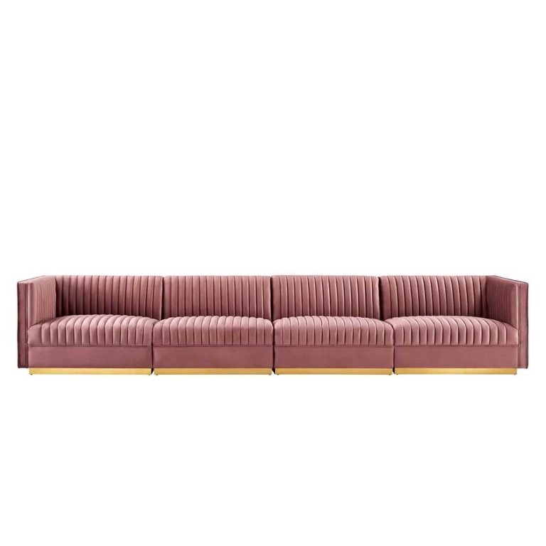 Celeste Sectional - Rose - FWR Rental Haus